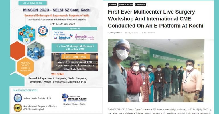 MISCON 2020 – First Ever Multicenter Live Surgery Workshop